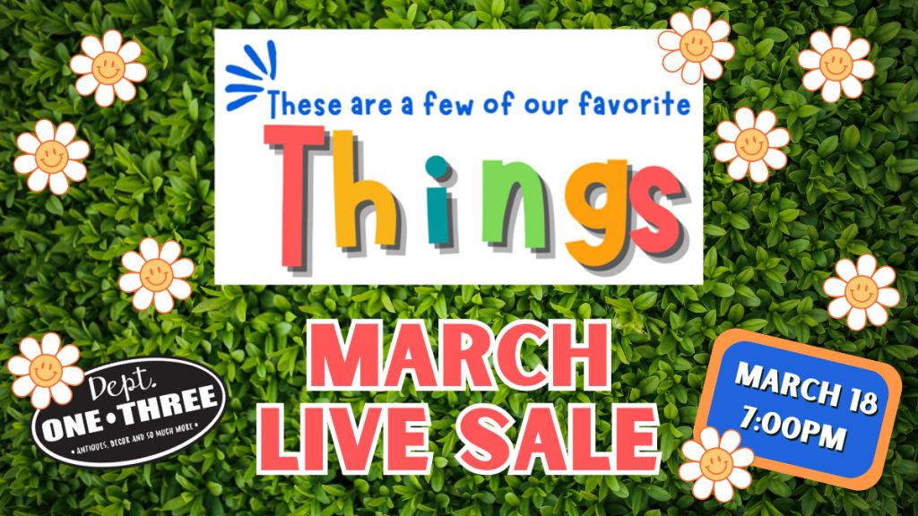 Dept One Three – Antiques, Decor and So Much More